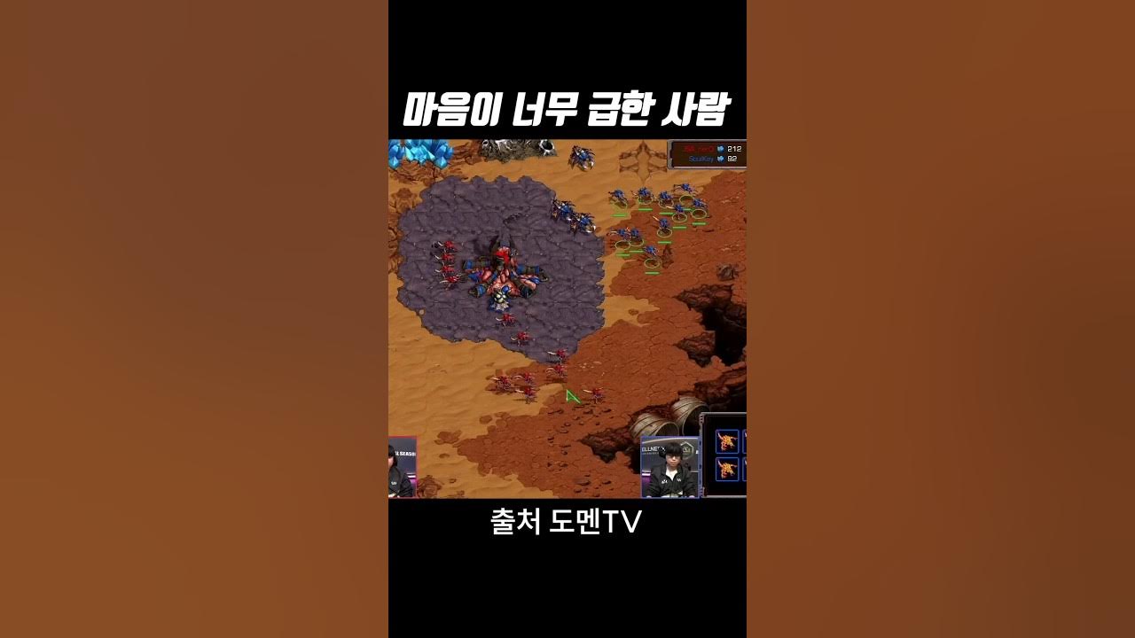 조금만 침착했다면 스타크래프트 저그 저저전 스타shorts Youtube