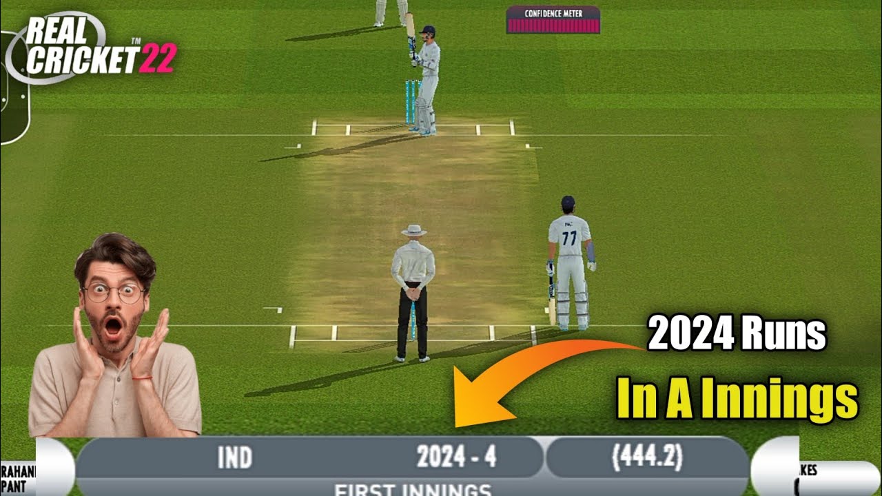 Making Highest Score In Test Match In Real Cricket 22 - YouTube