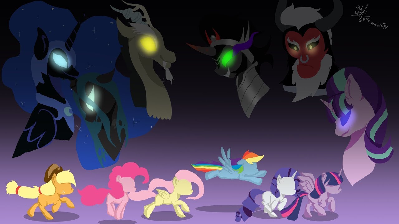 Speedpaint: [MLP] The main six and villains. - YouTube
