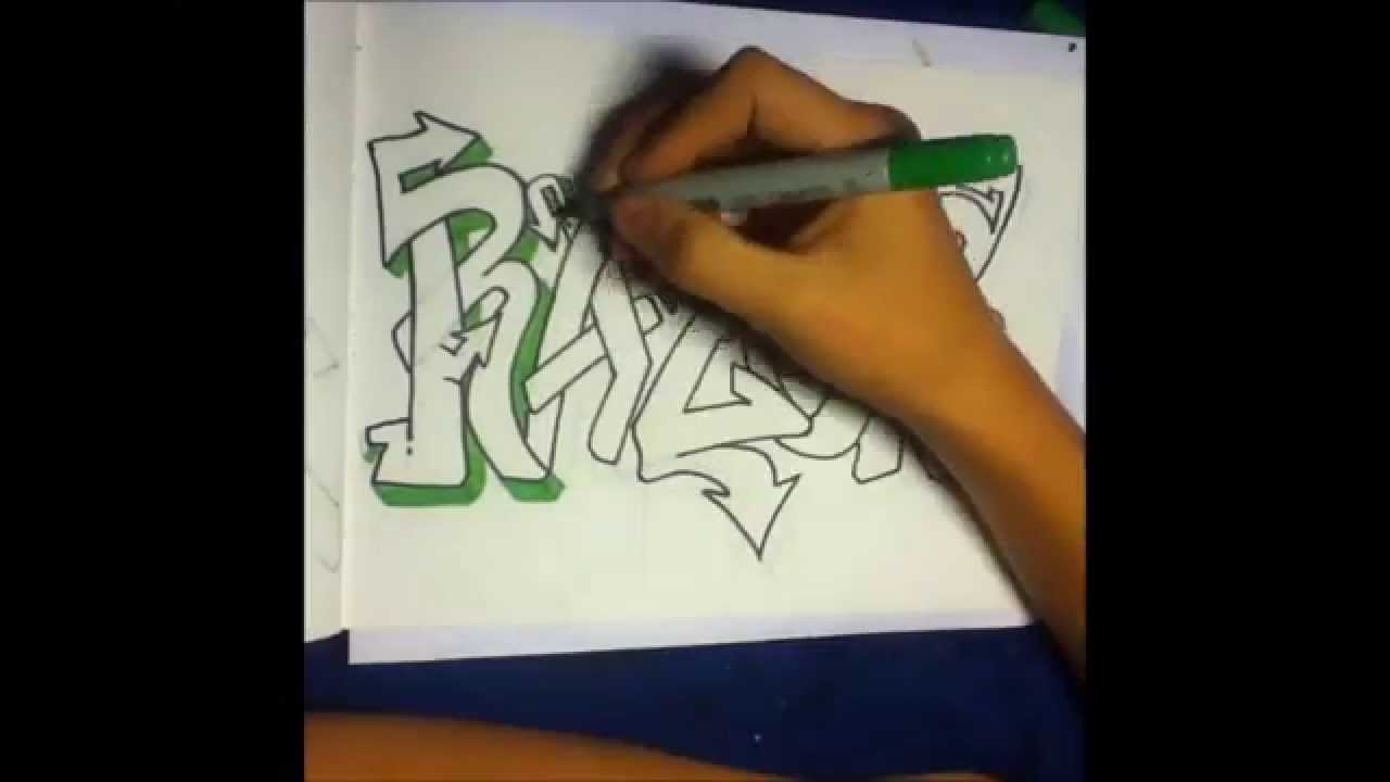 razor sketch by slay (graffiti battle) - YouTube