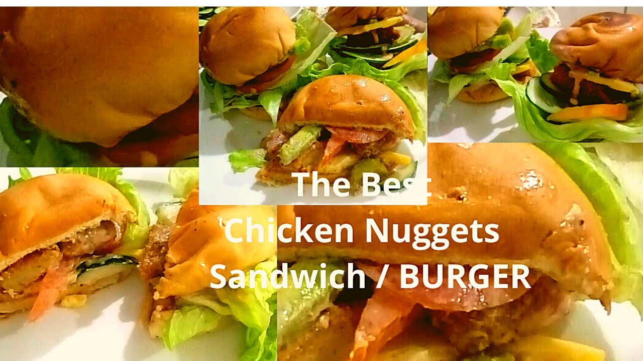 How to make the Best Chicken Nuggets Sandwich .Overloaded! - YouTube