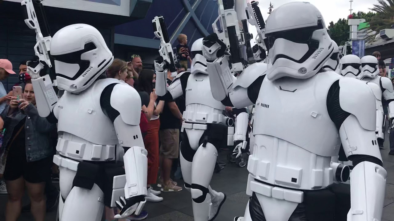 Storm Troopers Marching at Disneyland - YouTube