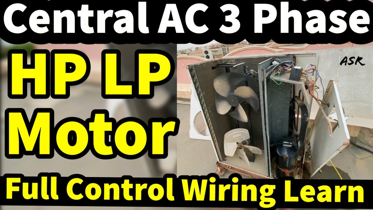 DX unit Outdoor Full Control wiring HP LP contactor heater Full wiring ...
