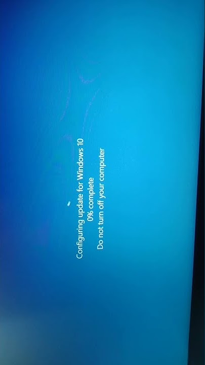 Configuring update for Windows 10 - YouTube