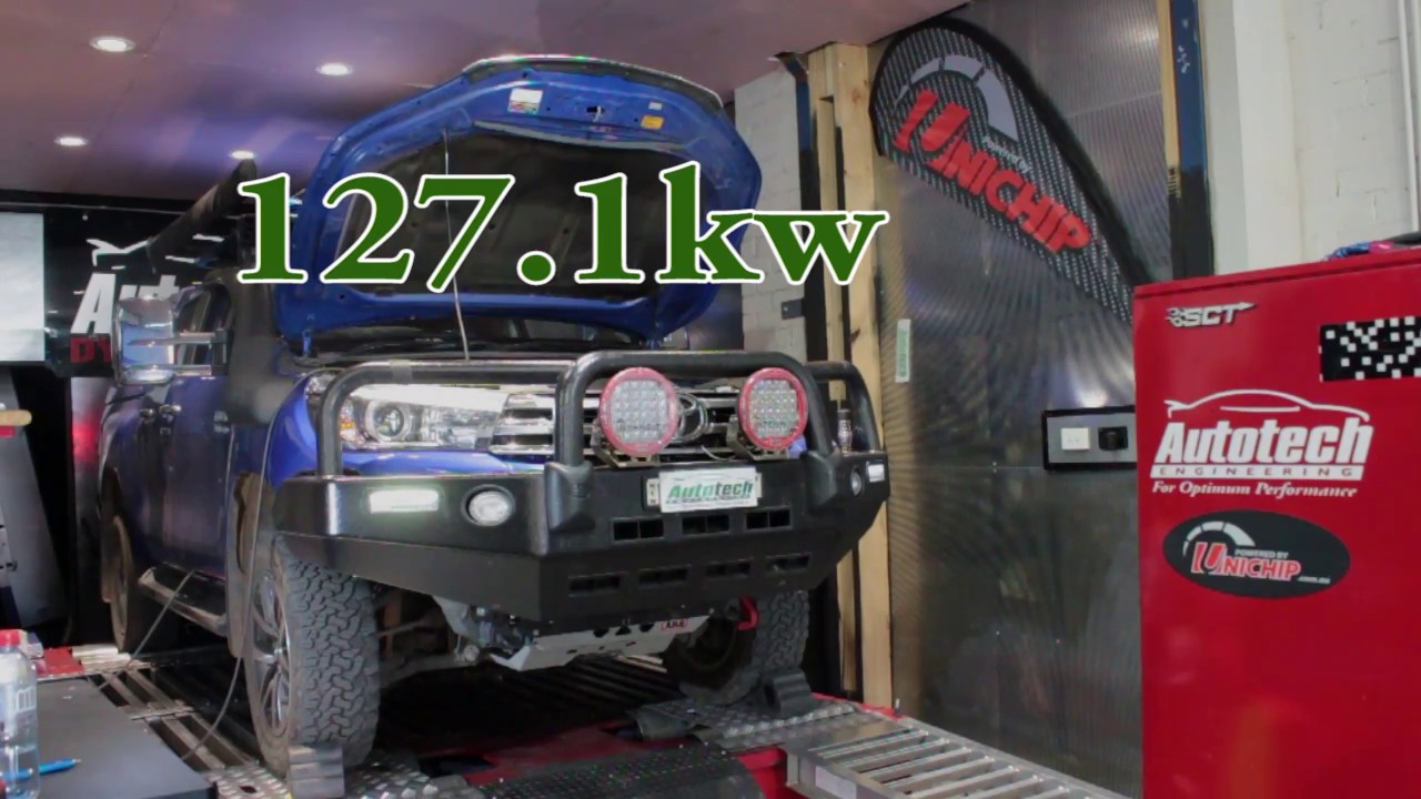2016 Toyota Hilux installing a Unichip and a DPF Exhaust - YouTube