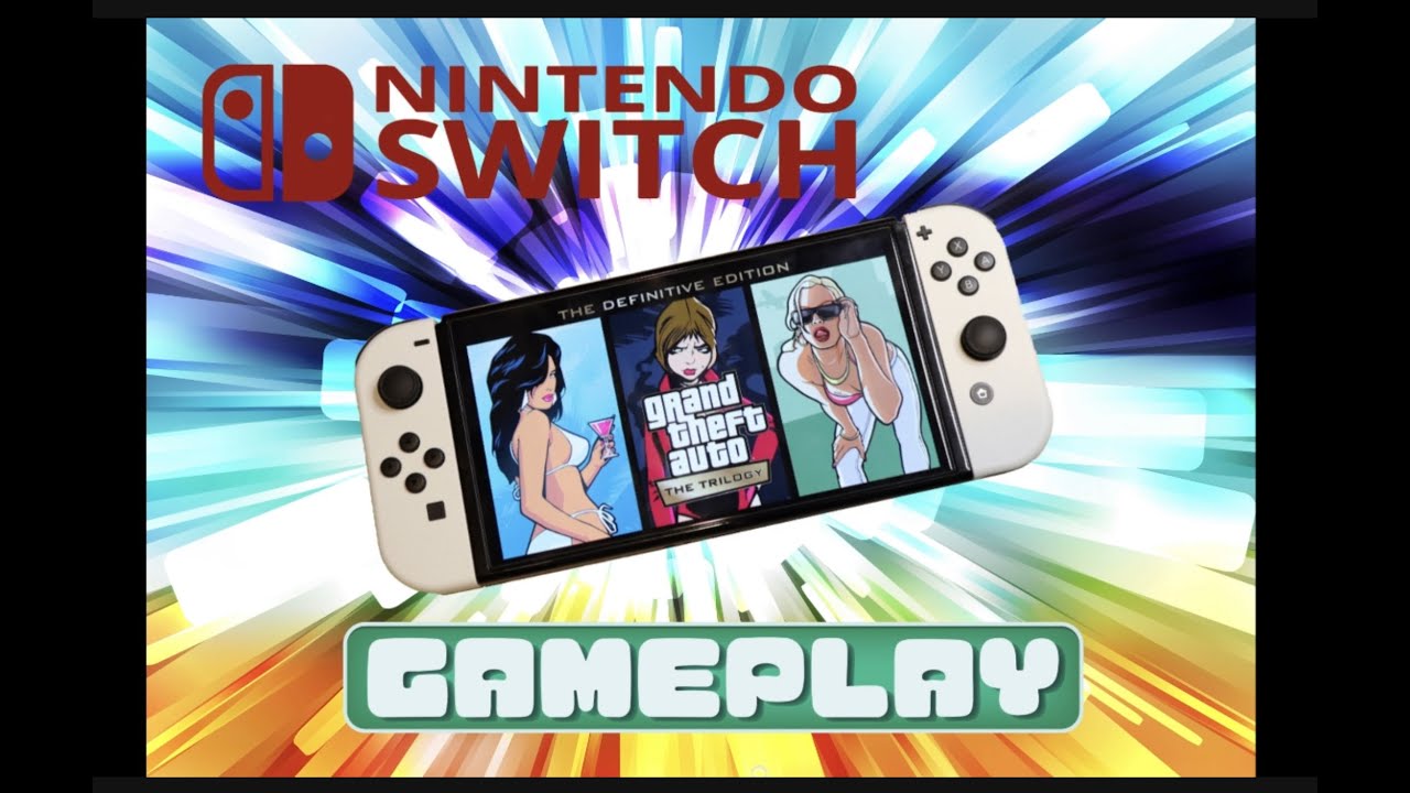 GTA Trilogy - The Definitive Edition Nintendo Switch Gameplay Docked vs ...