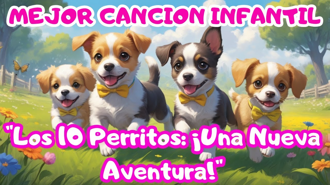 MEJOR CANCION INFANTIL. "Los 10 Perritos: ¡Una Nueva Aventura!" - YouTube