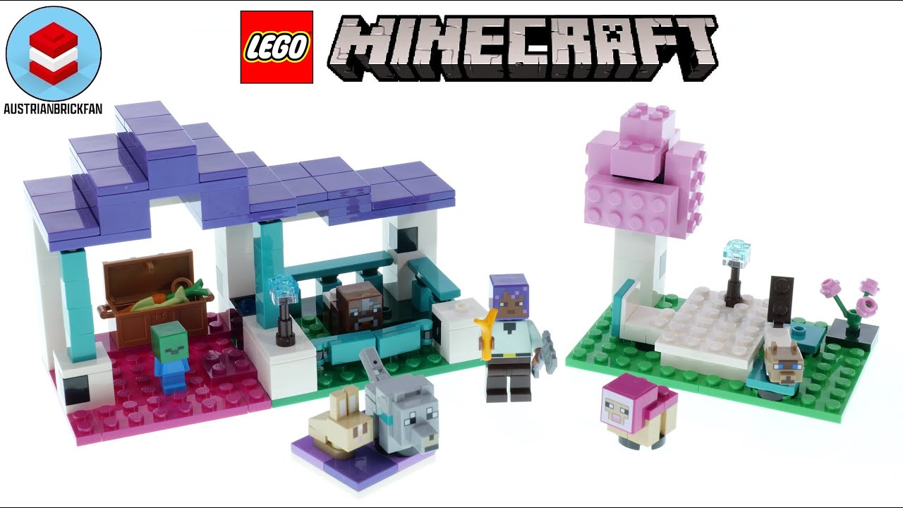 LEGO Minecraft 21253 The Animal Sanctuary Speed Build Review - YouTube