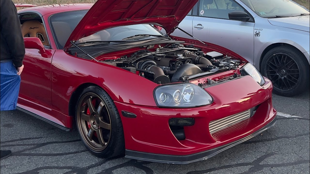 Exhaust competition: Supra MK4 vs Subaru WRX. LOUD!!! - YouTube