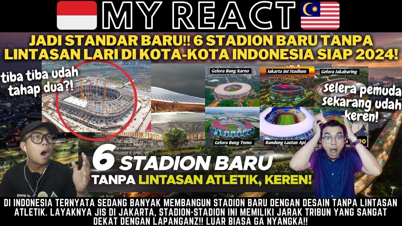 6 STADIUN TERBARU DI INDONESIA STANDARD FIFA BAKAL SIAP 2024?? - YouTube