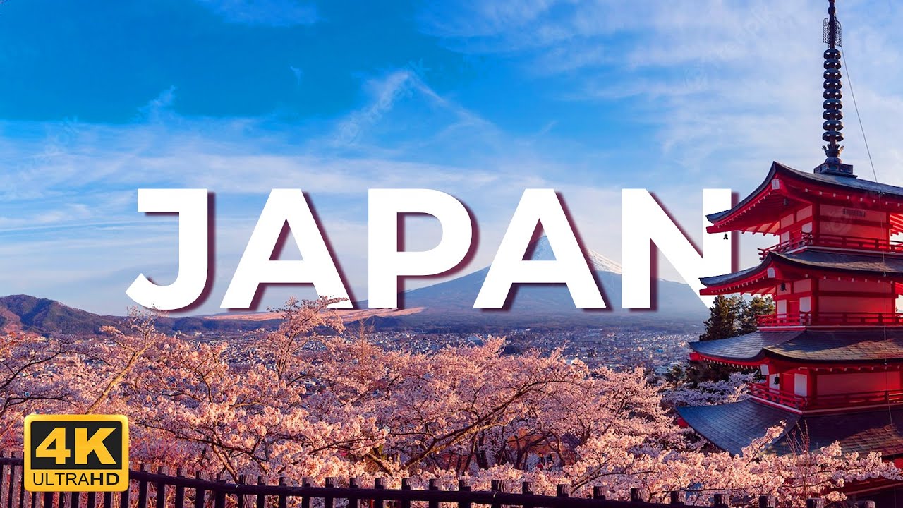 FLYING OVER JAPAN (Best Quality) - Relaxing Music Along With Stunning ...