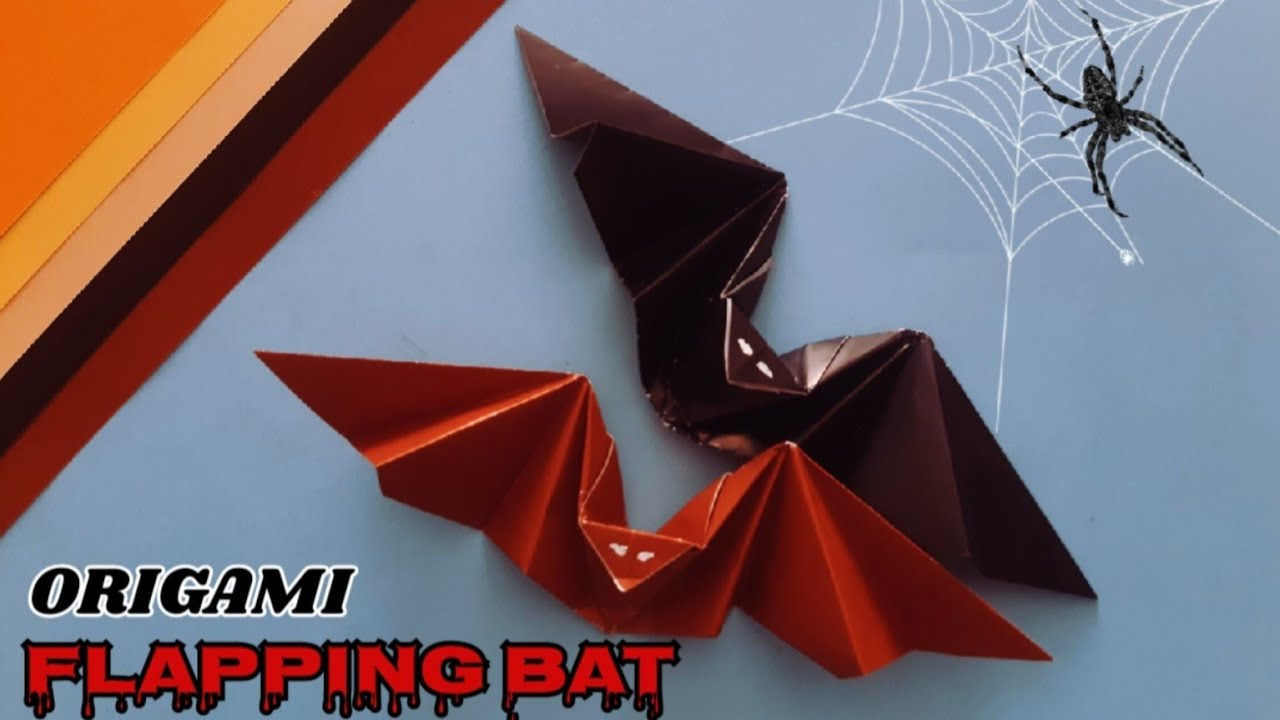 diy origami bat| Crafting a origami Bat for Halloween! - YouTube