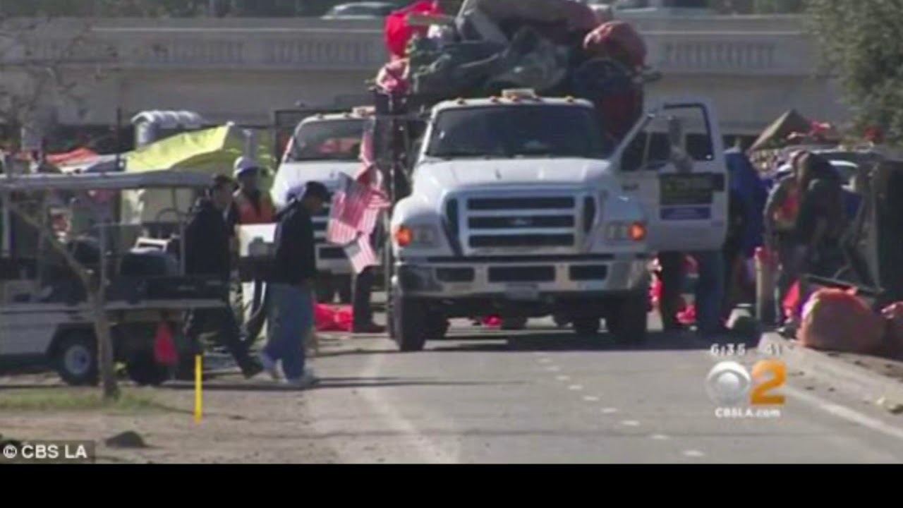 Hazardous Waste Removed During OC Homeless Clean-Up - YouTube