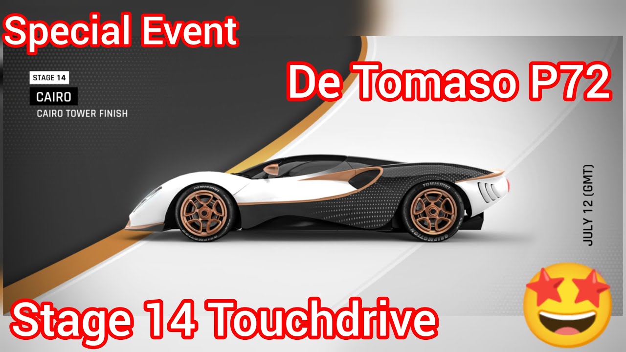 Asphalt 9 - De Tomaso P72 Special Event Stage 14 Touchdrive Gameplay - YouTube
