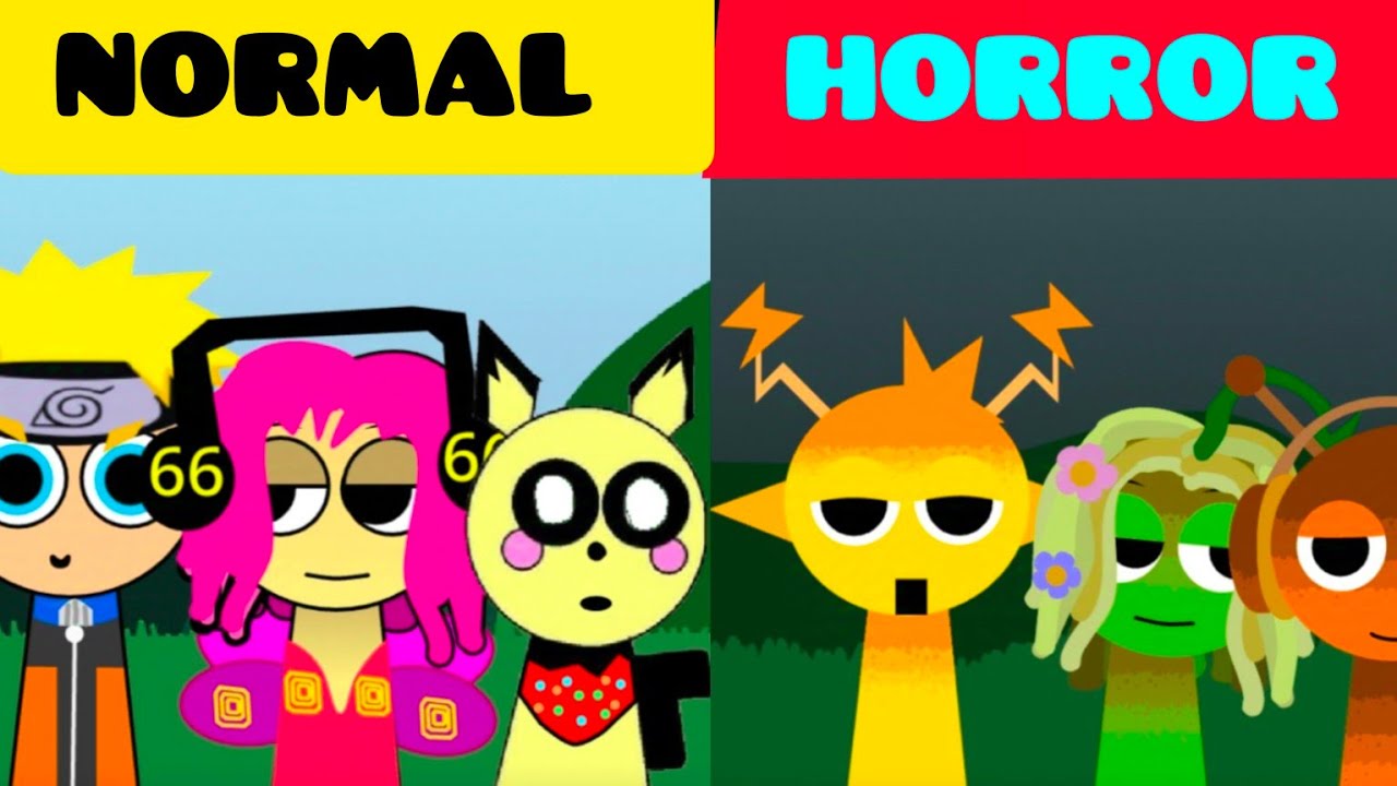 Sprunki Anime Incredibox Sprunki | Normal Vs Horror Style - YouTube