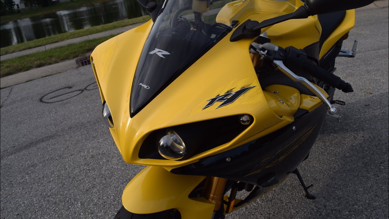 2009 Yamaha YZF-R1 Candium Yellow - YouTube
