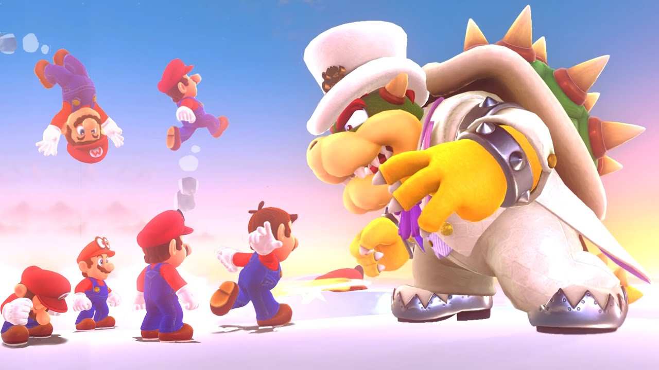 Mario CLONE Army VS All BOSSES! (Super Mario Odyssey Boss Rush ...