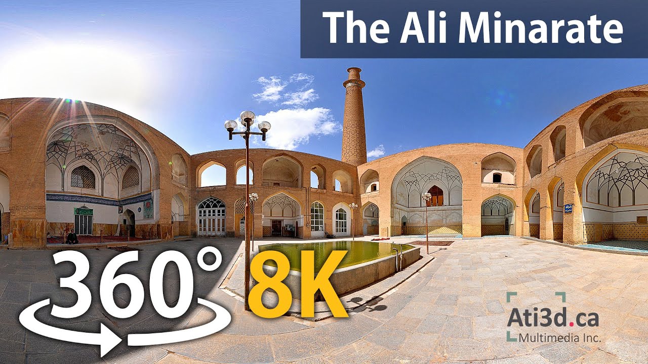 Ali minaret Isfahan , Iran 360° Video 8K - YouTube