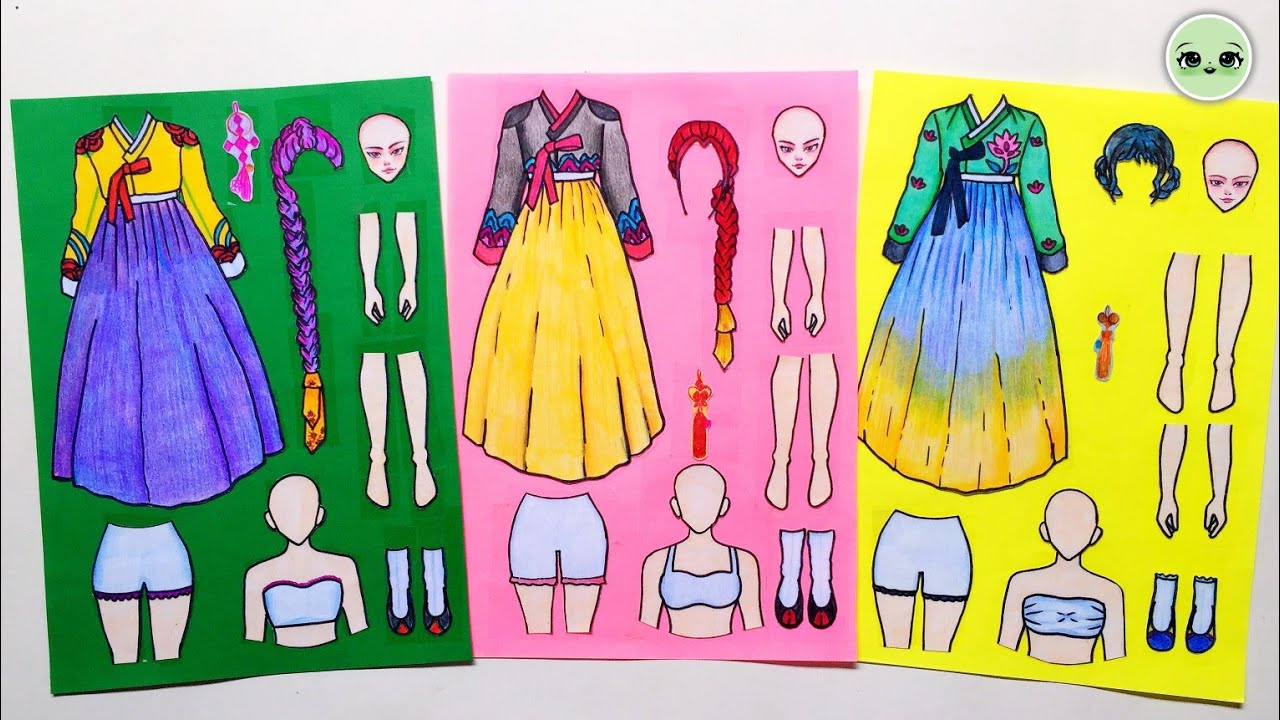 [☁️ PAPER DIY ☁️] Kpop Demon Hunters Huntrix In Korean Hanbok Diy ...