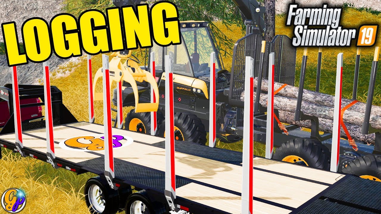 FS19 - LOGGING TRAILER $9,000 FDR LOGGING FARMING SIMULATOR 19 - YouTube