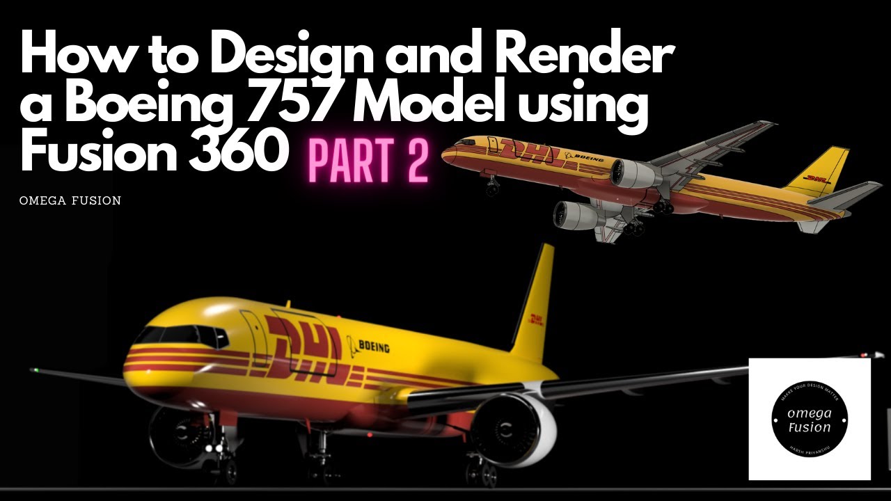 How to Design Boeing 757-200 Aircraft Model using Autodesk Fusion 360 ...