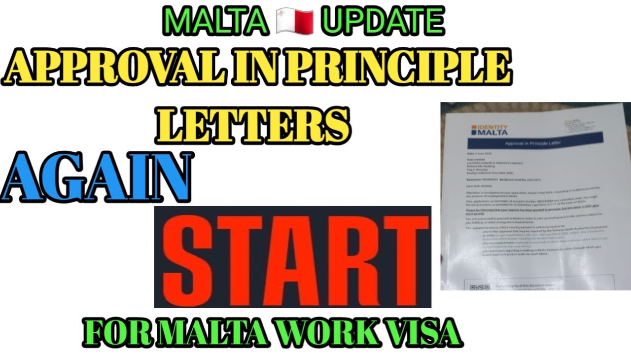 Malta New Update Today|Malta Approval in Principle Letter Again Start ...