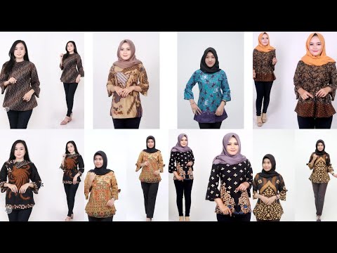 20+ MODEL ATASAN BATIK WANITA TERBARU | MODERN COCOK UNTUK KERJA KANTORAN