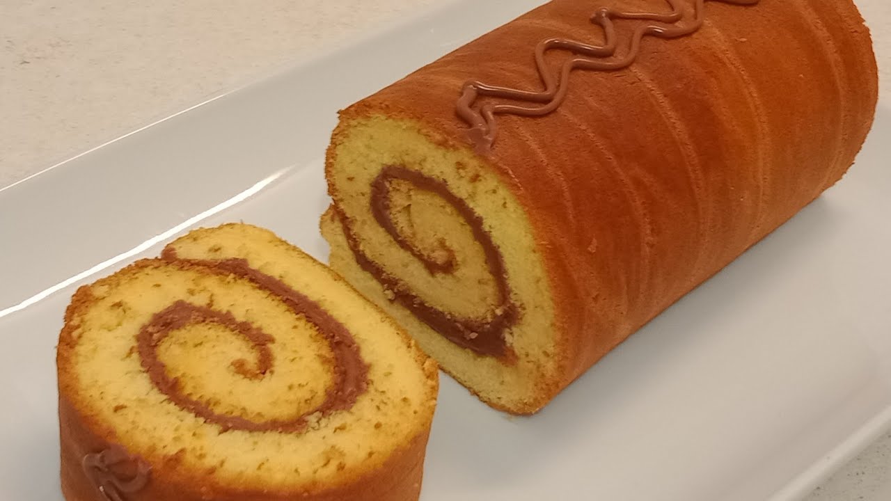 Biscuit roulé en 5 minutes très léger très moelleux - YouTube