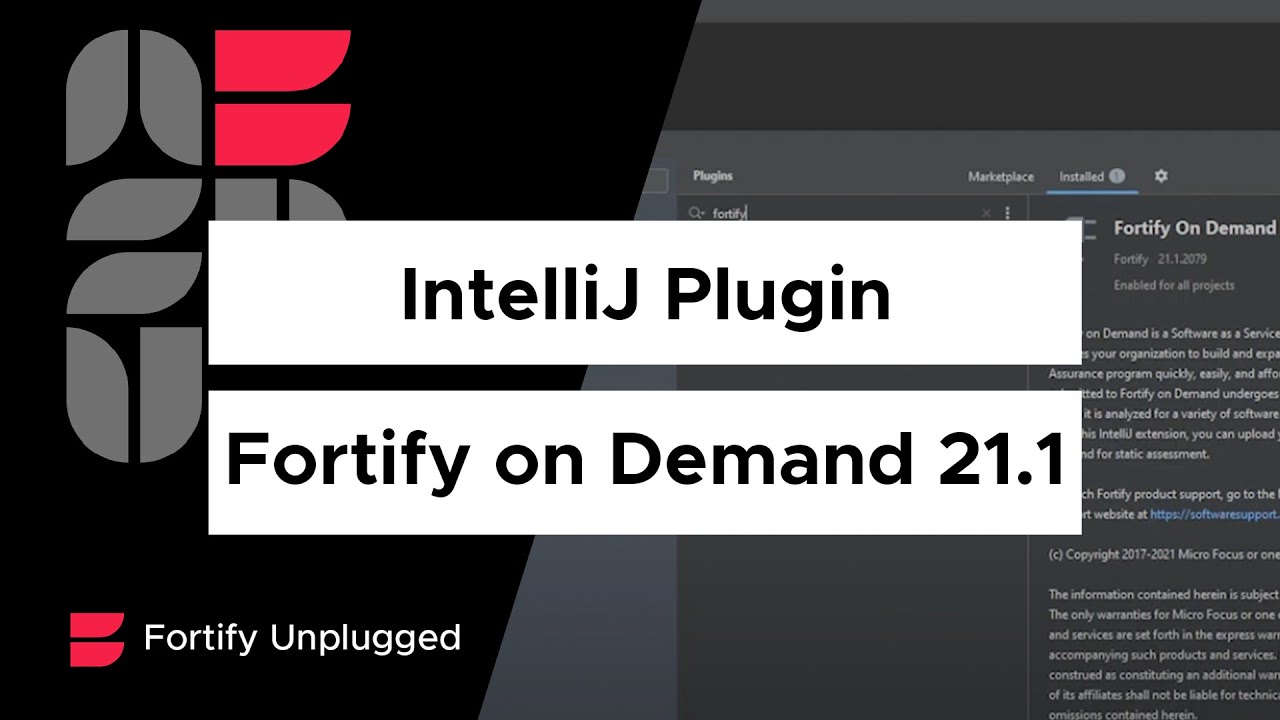Fortify on Demand 21.1 IntelliJ Plugin - YouTube