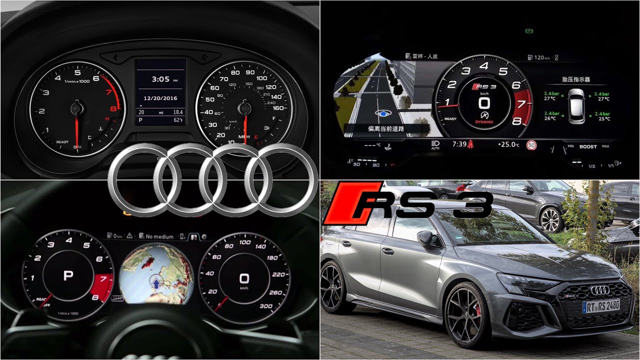 Audi RS3 | Acceleration Compilation - 8P, 8V, 8Y! - YouTube