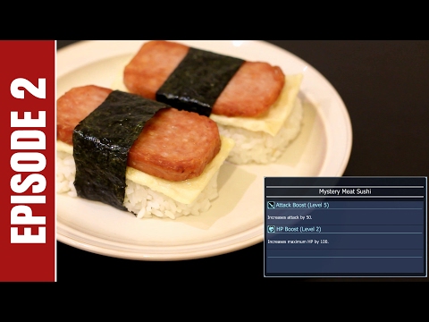 Cooking Final Fantasy XV Food: Episode 2 - Mystery Meat Sushi - YouTube