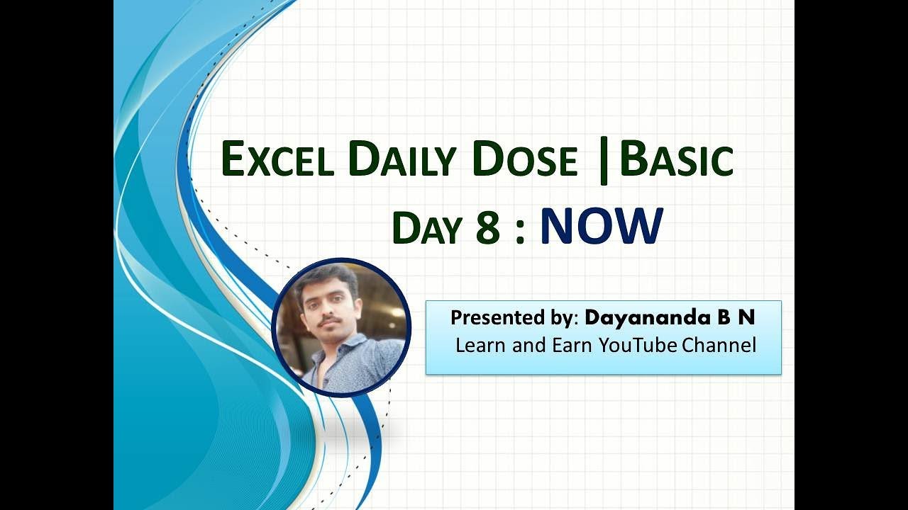 Day 8 Now Excel Daily Dose Basic Excel Functions YouTube day-8-now-excel-daily-dose-basic-excel-functions-youtube
