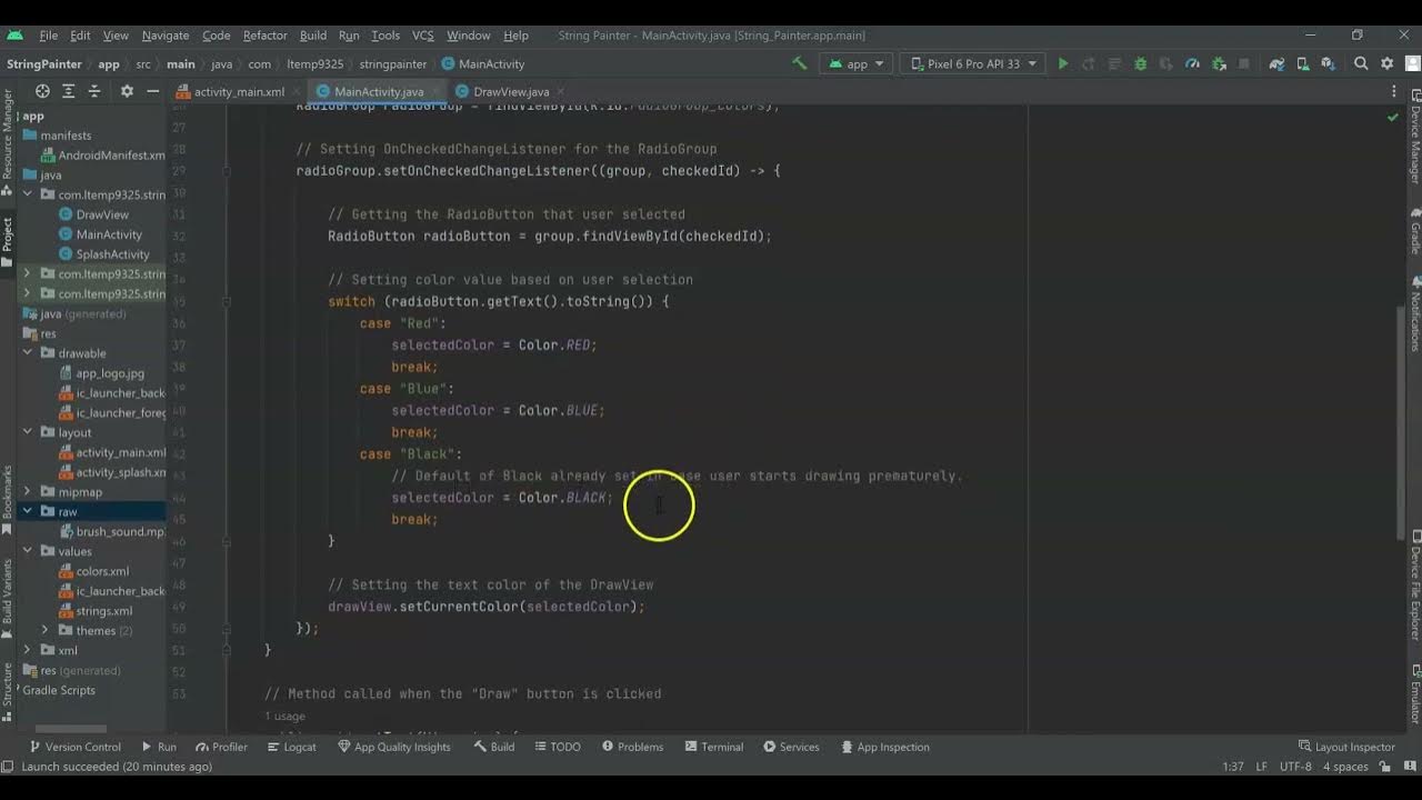 Advanced JAVA Programming Mini-Project 2: String Painter App - YouTube