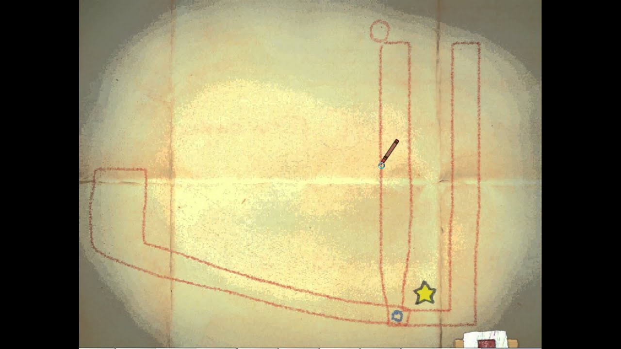 Crayon Physics Deluxe - Island 7 - Wishing Well Elegant Solution - YouTube