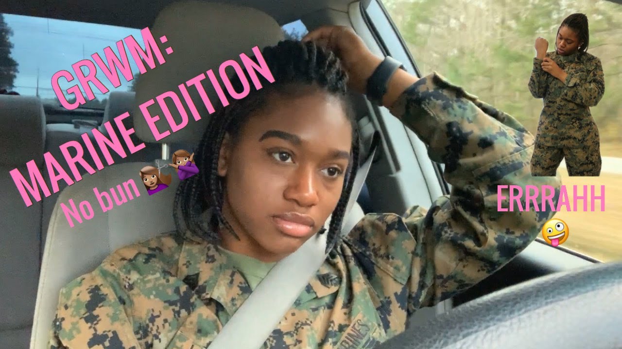 MILITARY GRWM || MARINE CORPS EDITION// NO BUN #military - YouTube