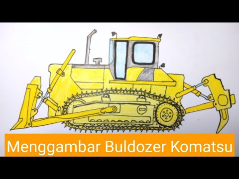 Menggambar Buldozer Komatsu | How To Draw Buldozer Komatsu Wie zeichnet ...