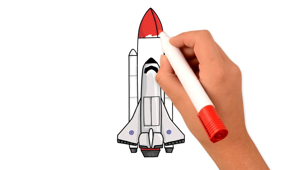 How to draw spacecraft | Kids Drawing | Learn Drawing - YouTube