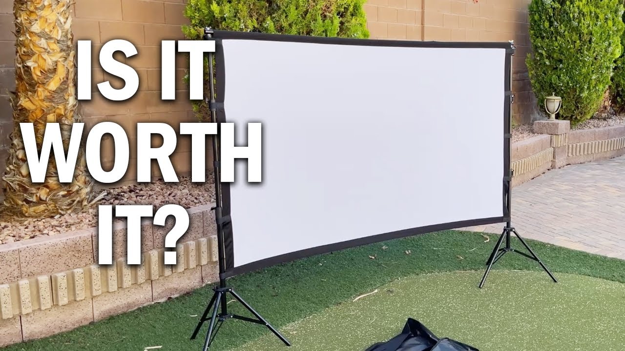 Lejiada Projector Screen and Stand Review - Is It Worth It? - YouTube