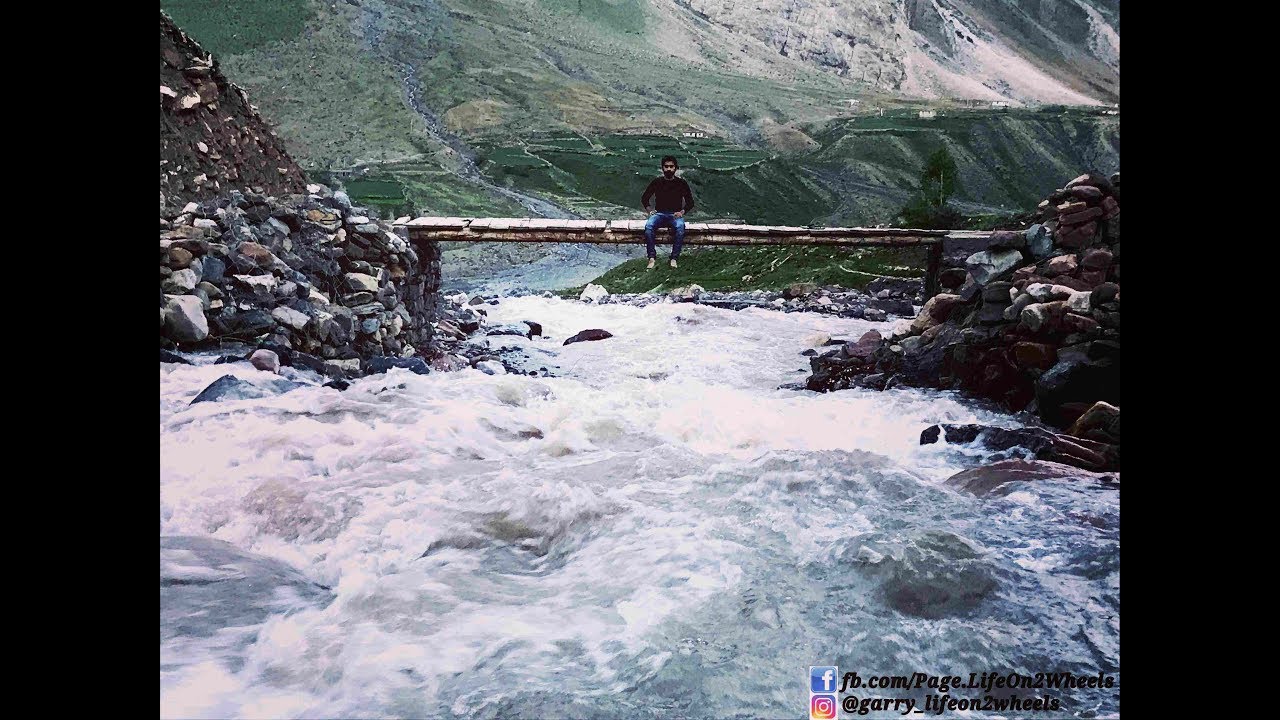 Unexpected River-bridge at Mud Village, Pin Valley, Spiti - YouTube
