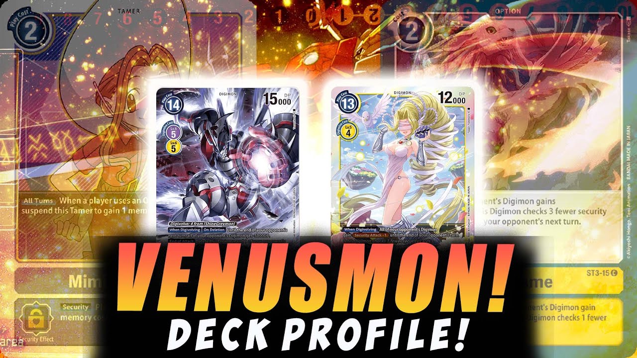 Make Your Opponents ANGRY! Digimon EX4 Venusmon Control Deck Profile ...