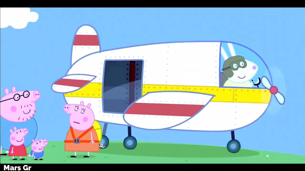 Daddy pig falls off a plane and dies - YouTube