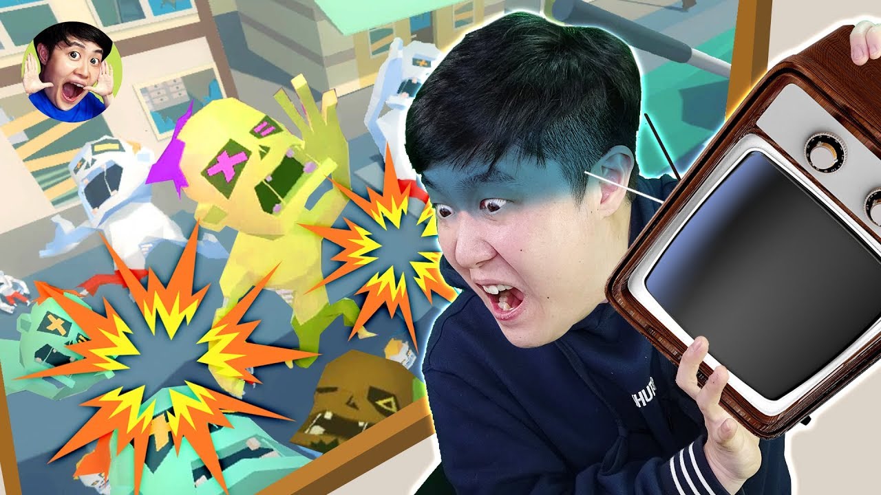 창문에서 수십 마리 좀비 떼가 기어 온다면?!! - VR Throw Anything - 겜브링(GGAMBRING) - YouTube