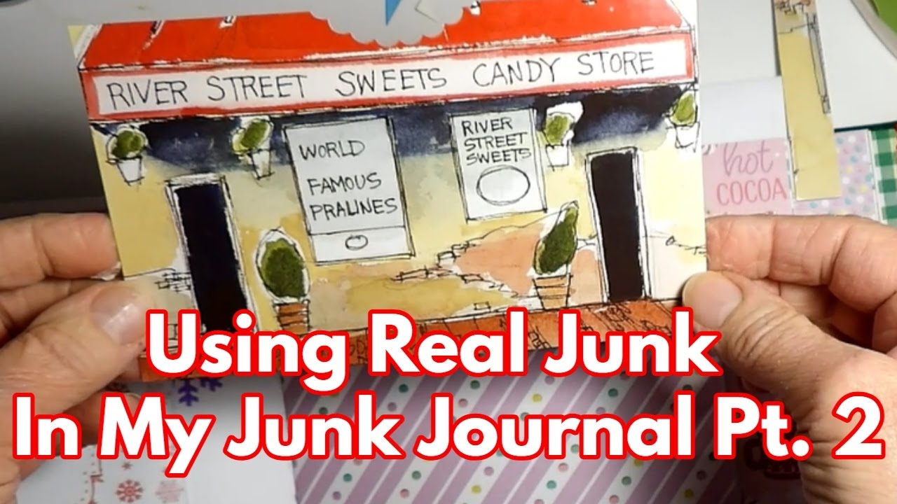 Using Real Junk in my Junk Journal Pt. 2 - YouTube