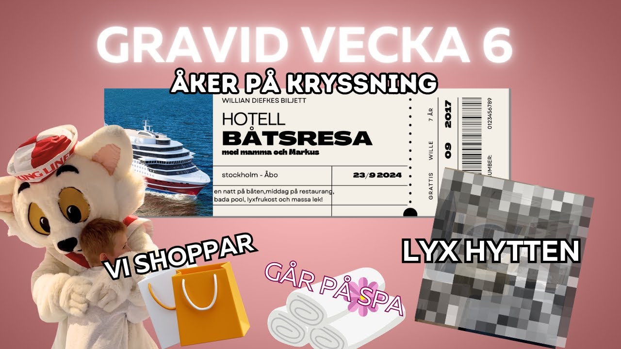 GRAVID VECKA 6, VLOGG Kryssning - YouTube