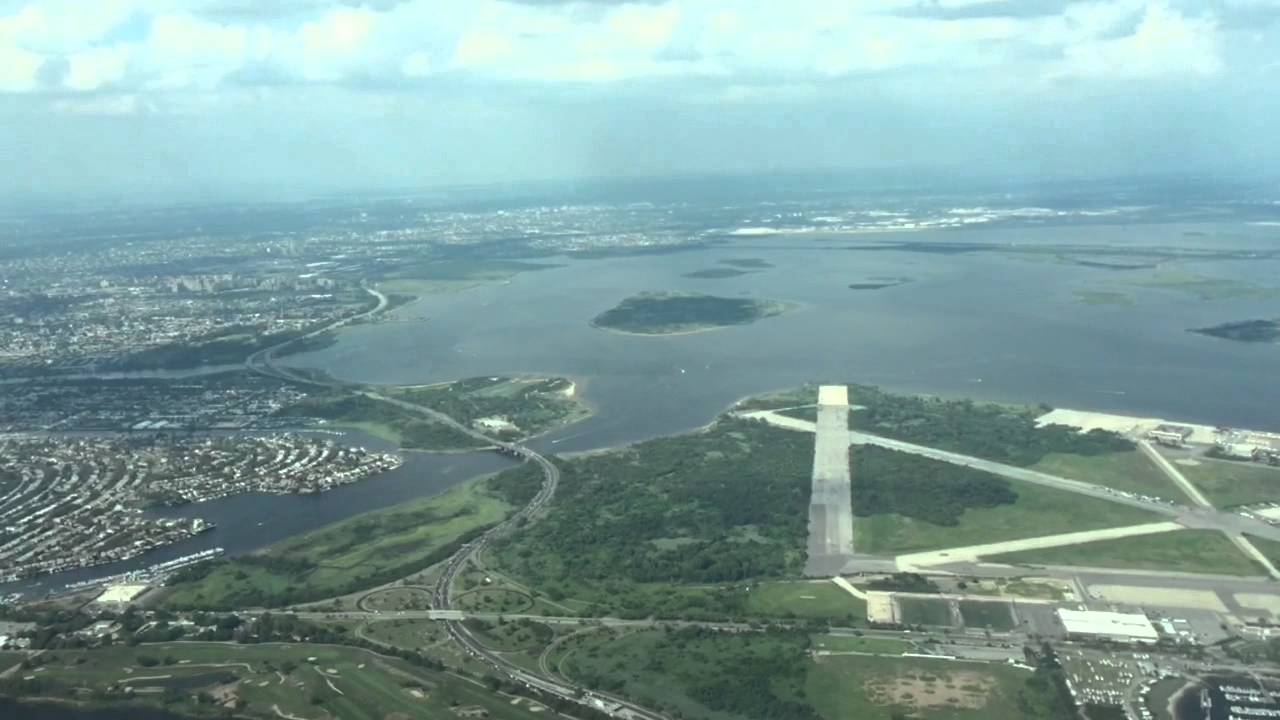 JFK EXPRESSWAY VISUAL APPROACH TO RUNWAY 13L - YouTube