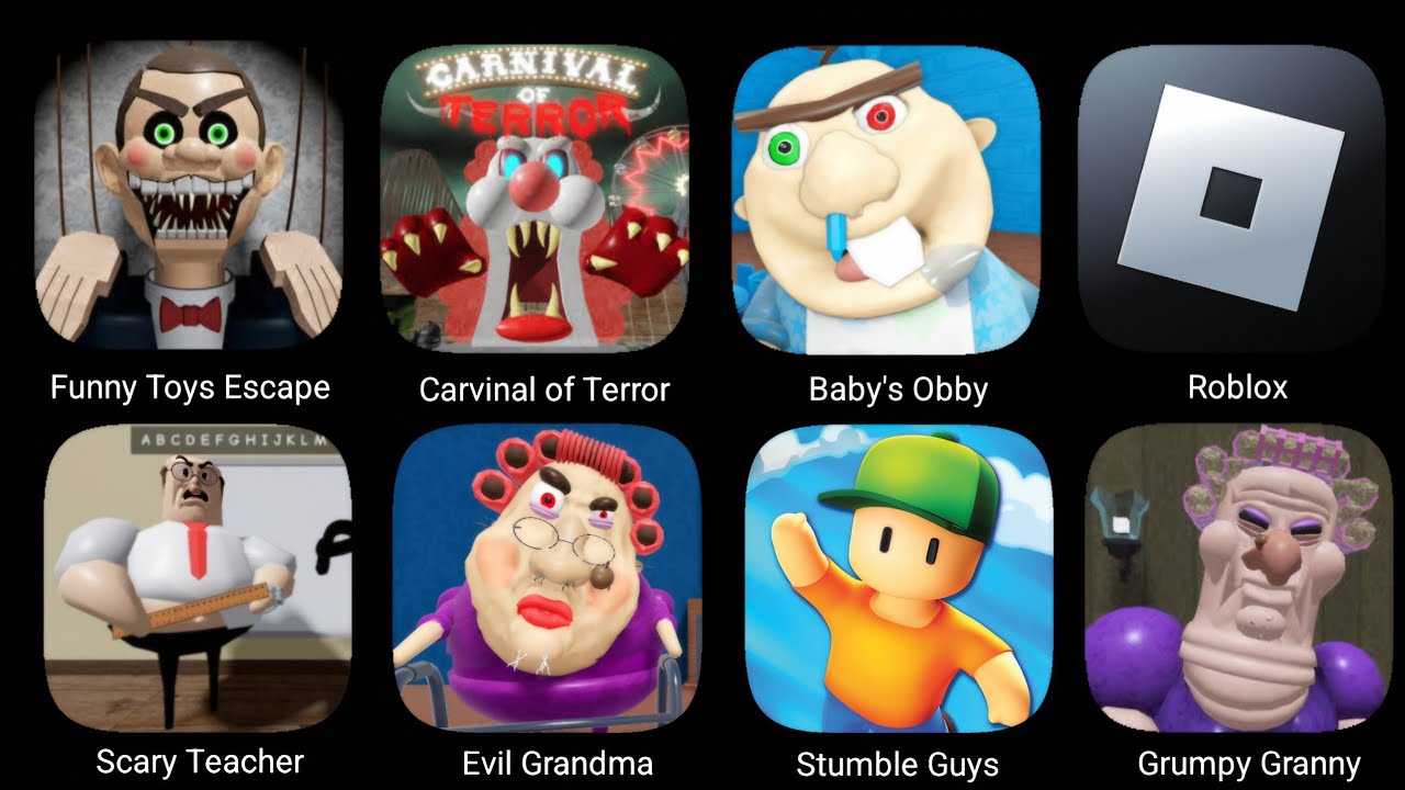 Roblox Full Gameplay:CARVINAL OF TERROR OBBY,ESCAPE MR FUNNY's TOYSHOP ...