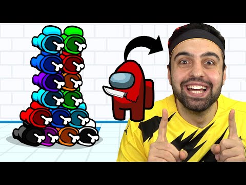 HEP AYNI ODADA KESME İMPOSTOR CHALLENGE ! AMONG US 10 YOUTUBER !