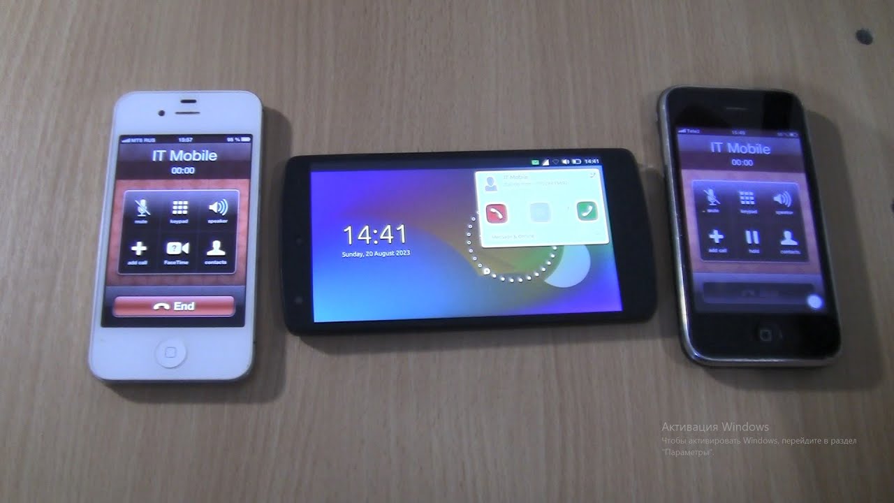 Incoming call&Outgoing call at the Same Time Samsung Iphone 3Gs+4S ...