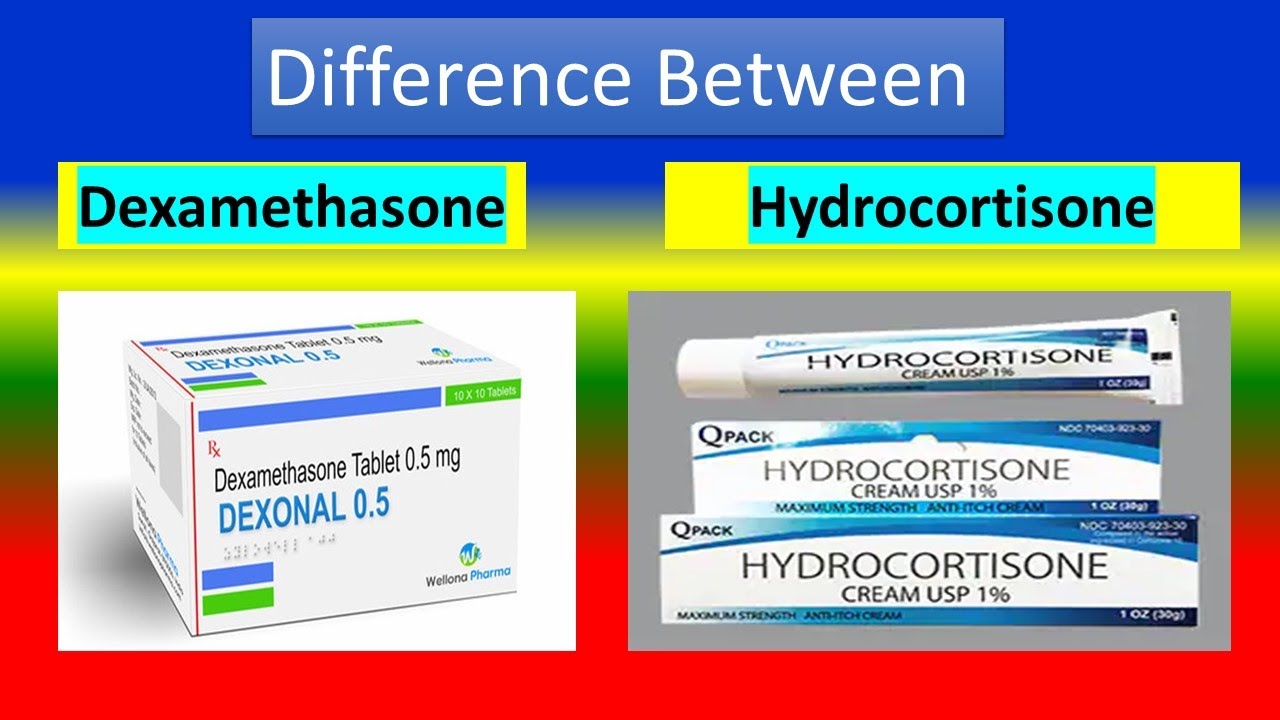 Difference Between Dexamethasone And Hydrocortisone Youtube