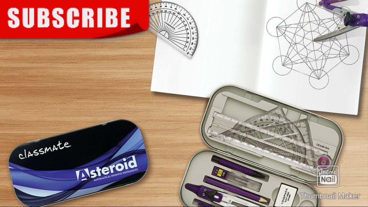 Classmate Asteroid Geometry Box Unboxing - YouTube